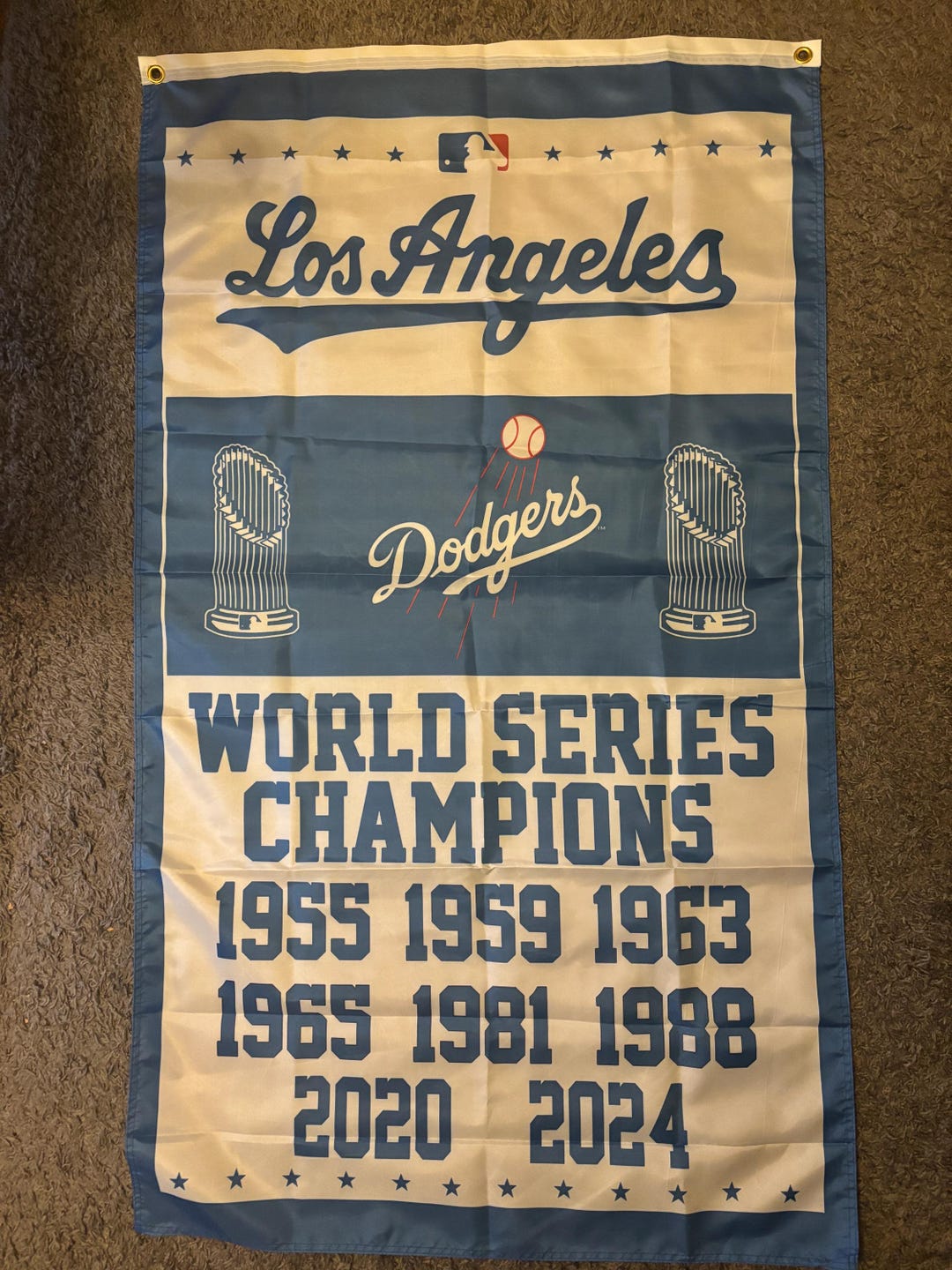 Los Angeles Dodgers World Series Championship Flag - Etsy