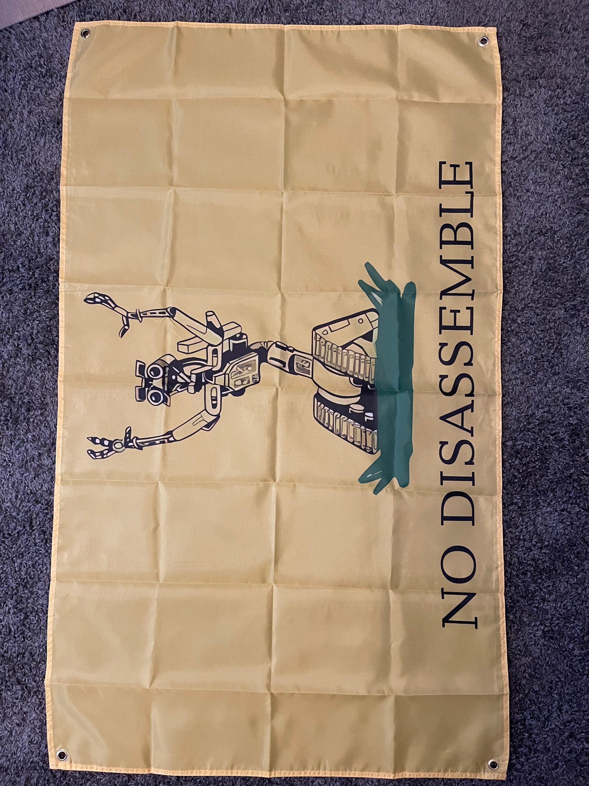 Johnny 5 No Disassemble Gadsden Parody Banner Flag - Etsy