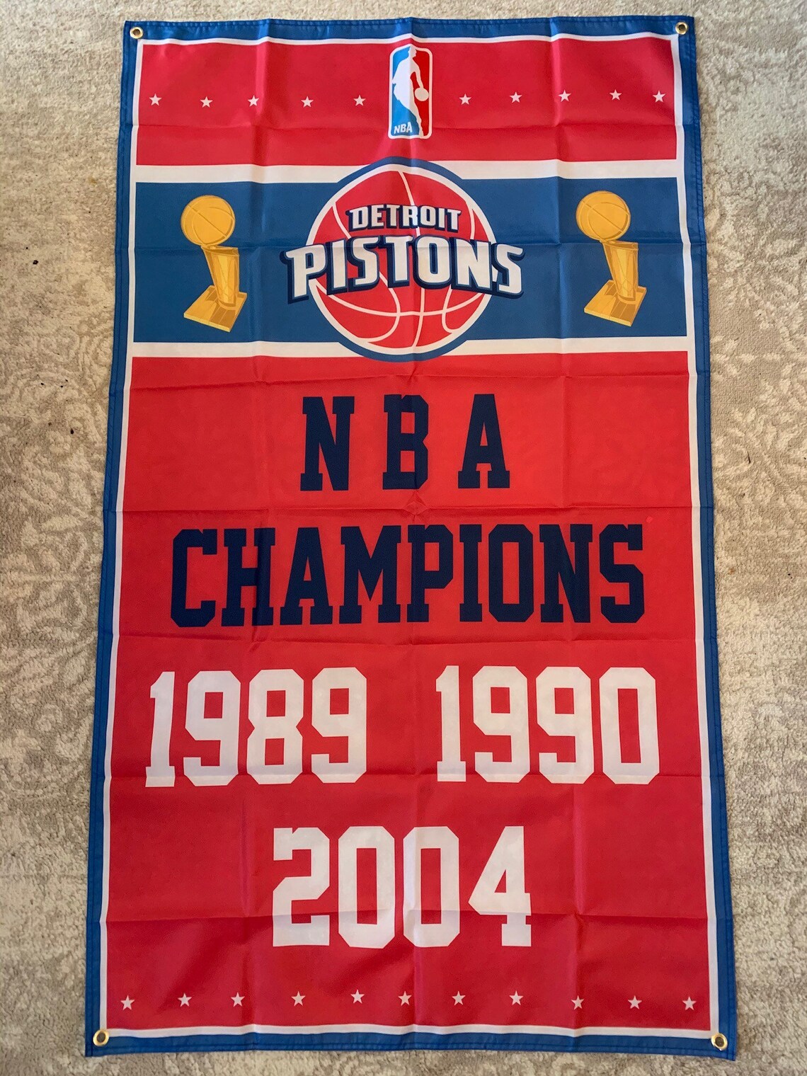 Detroit Pistons NBA Championship Banner Flag - Etsy