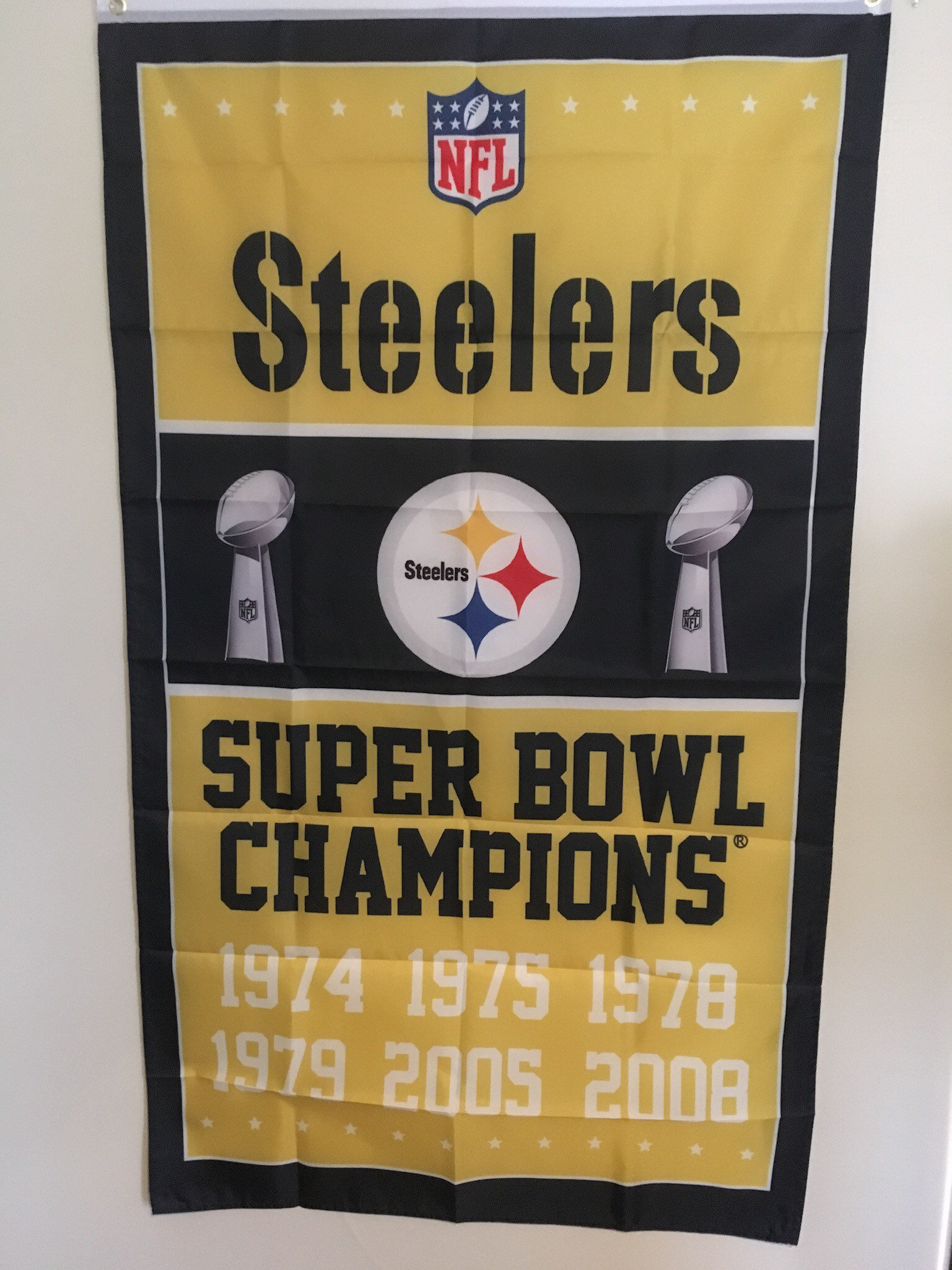 Pittsburgh Steelers Super Bowl Banner Championship Flag - Etsy