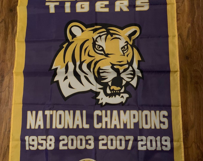 Louisiana State LSU Tigers NCAA National Championship Banner Flag - Etsy