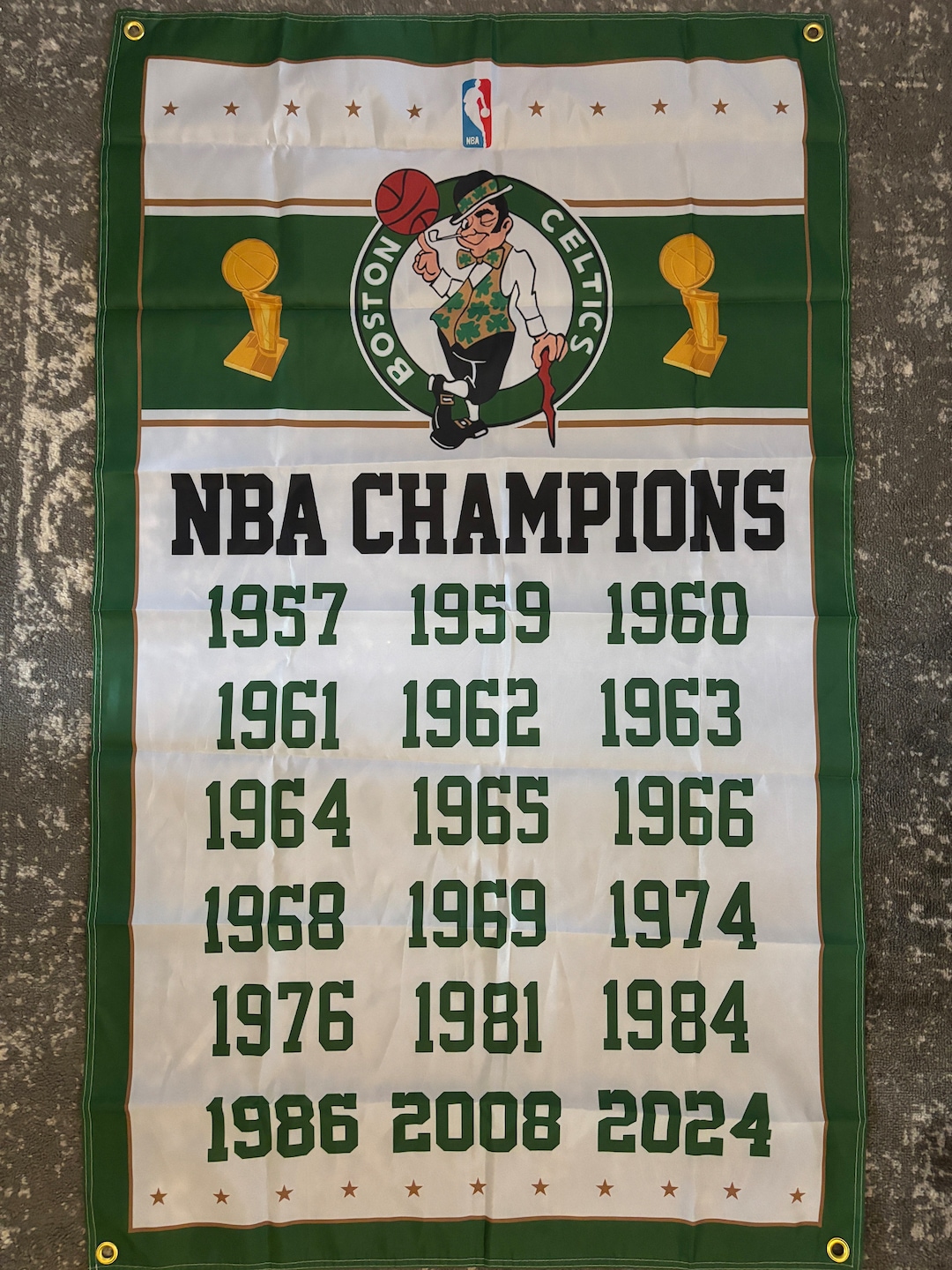 Boston Celtics NBA Championship Banner Flag - Etsy