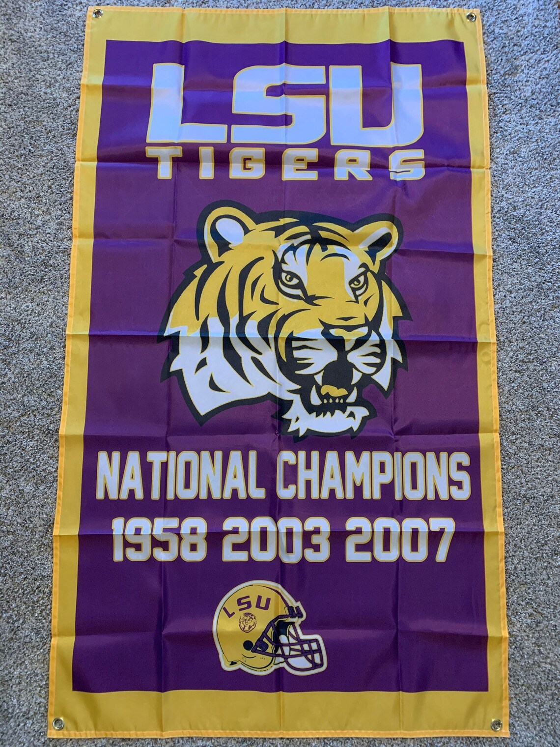 LSU Tigers NCAA National Championship Banner Flag - Etsy