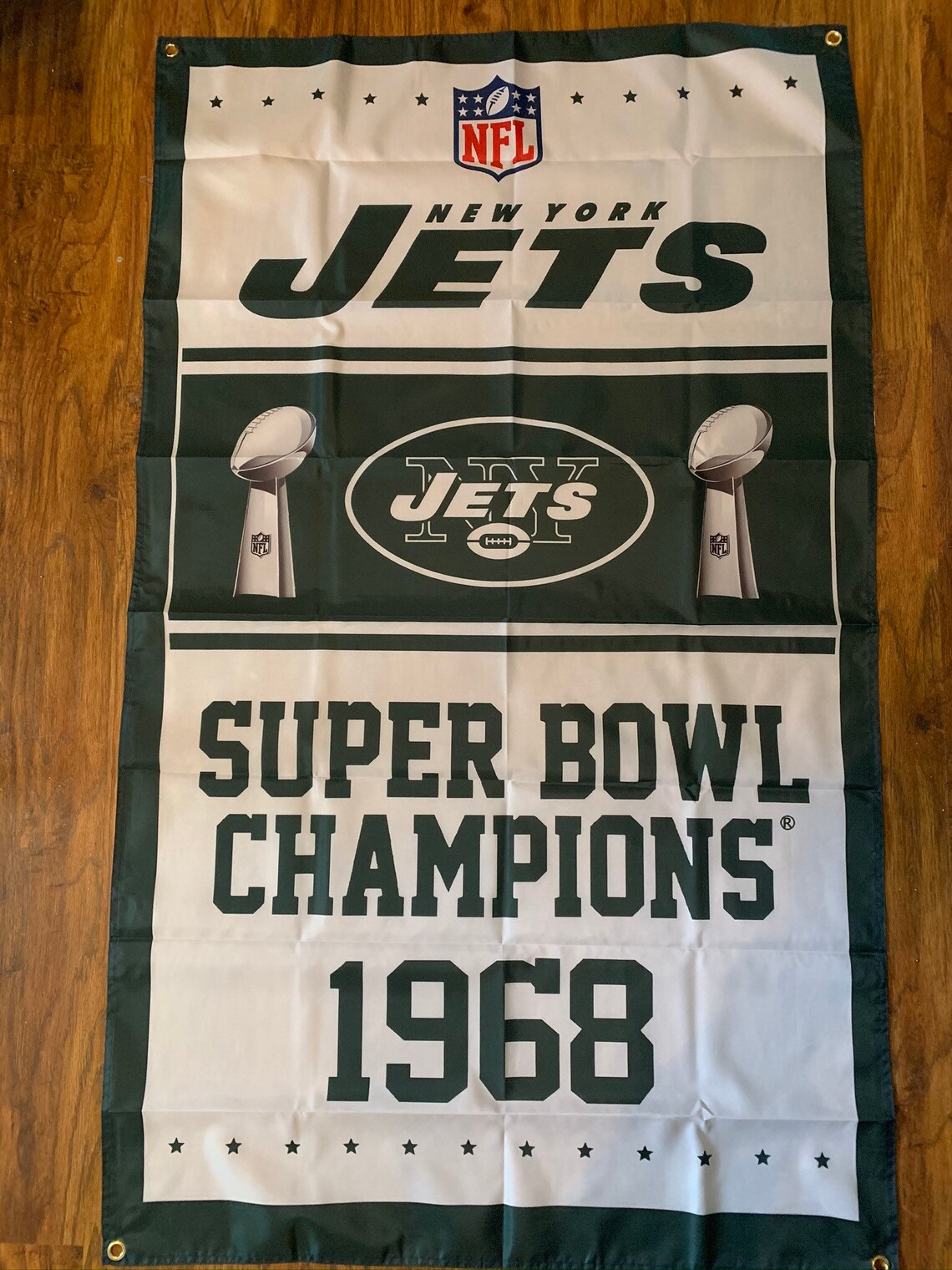 New York Jets Super Bowl Banner Championship Flag - Etsy