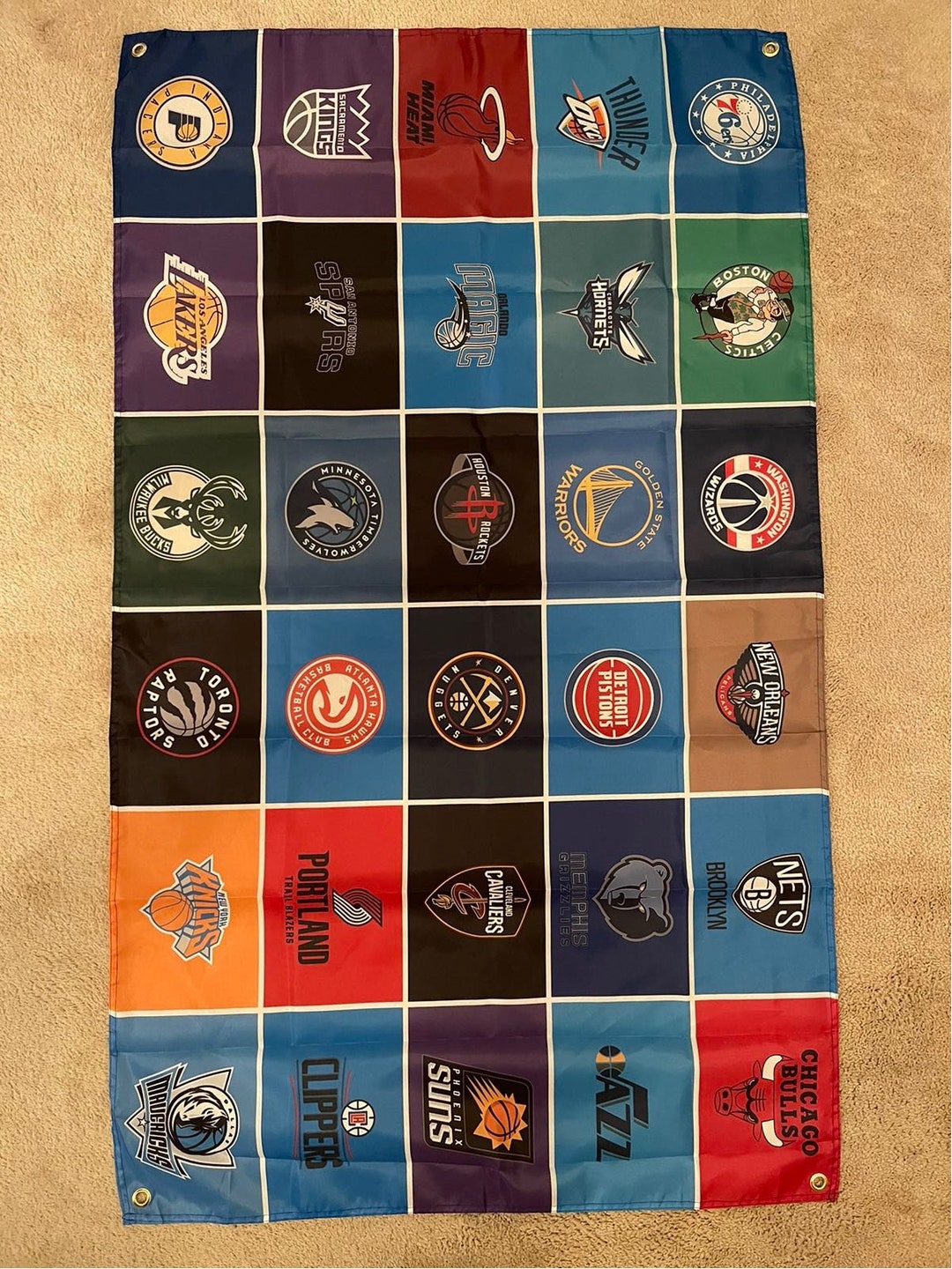 NBA 30 Team Banner Flag - Etsy