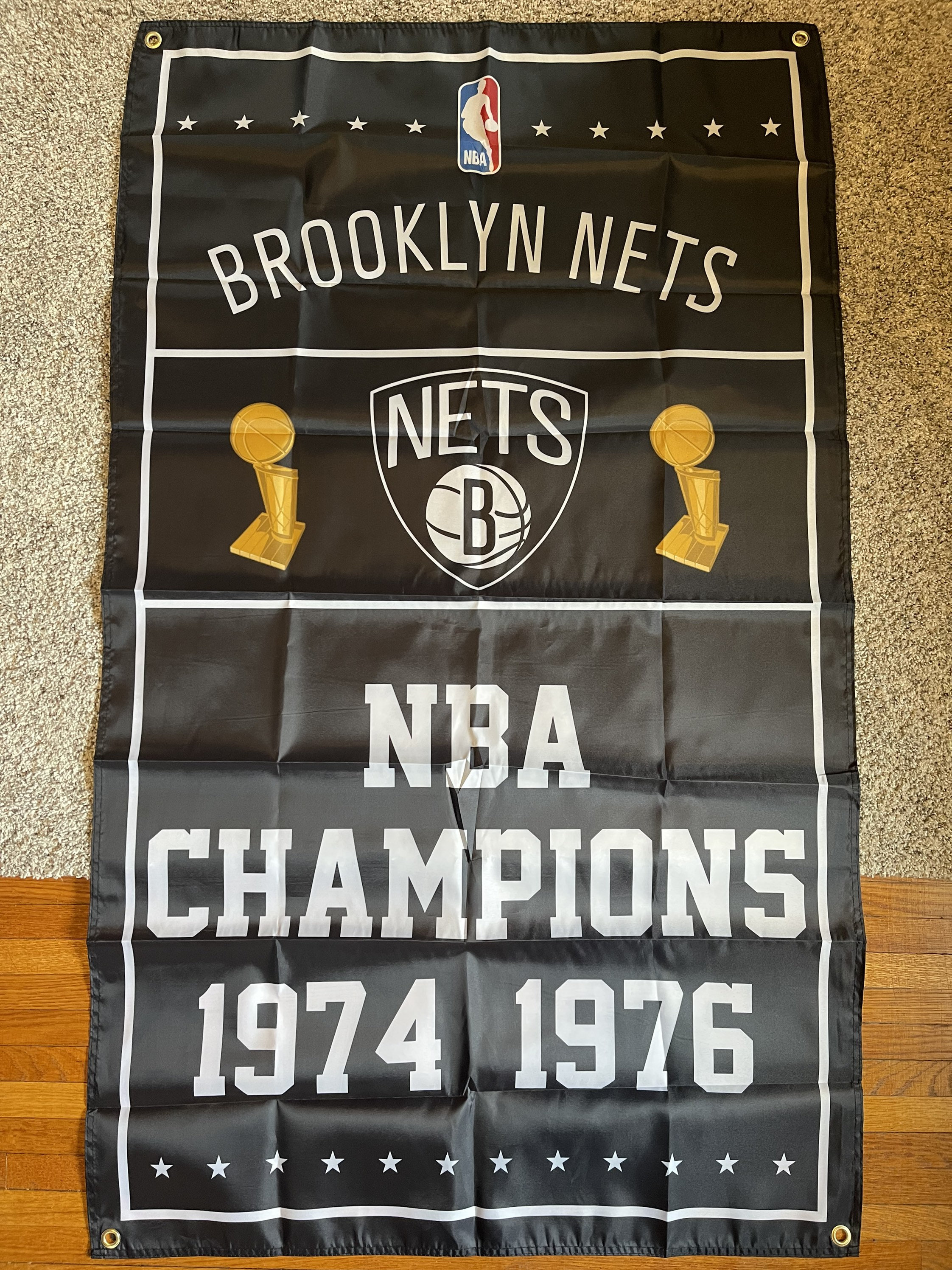 Brooklyn Nets NBA Championship Banner Flag - Etsy
