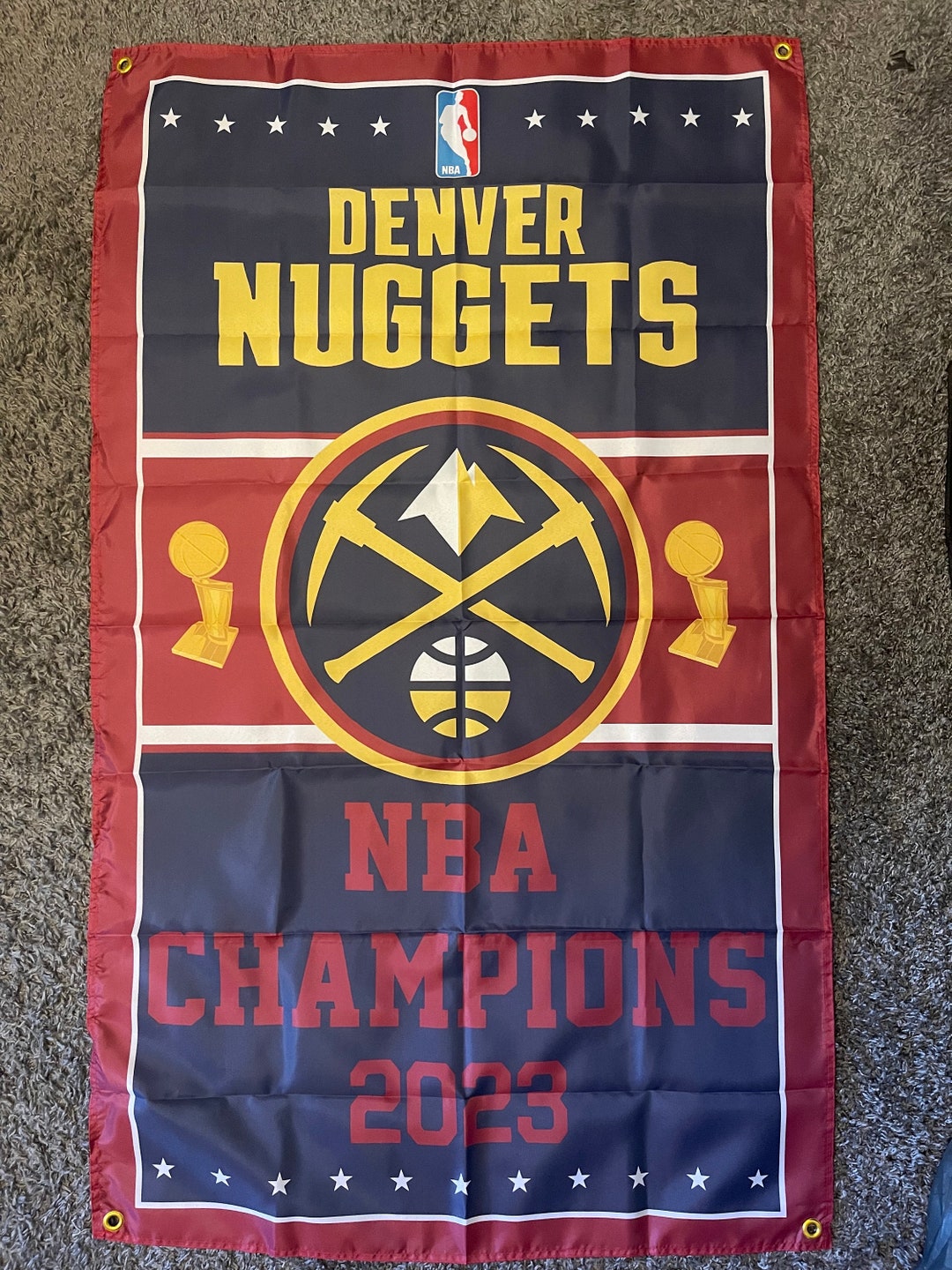Denver Nuggets NBA Championship Banner Flag - Etsy