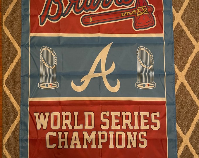 Atlanta Braves World Series Championship Flag Banner - Etsy