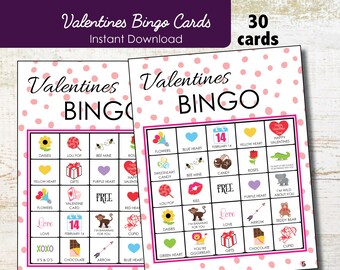 Valentines Bingo | Etsy