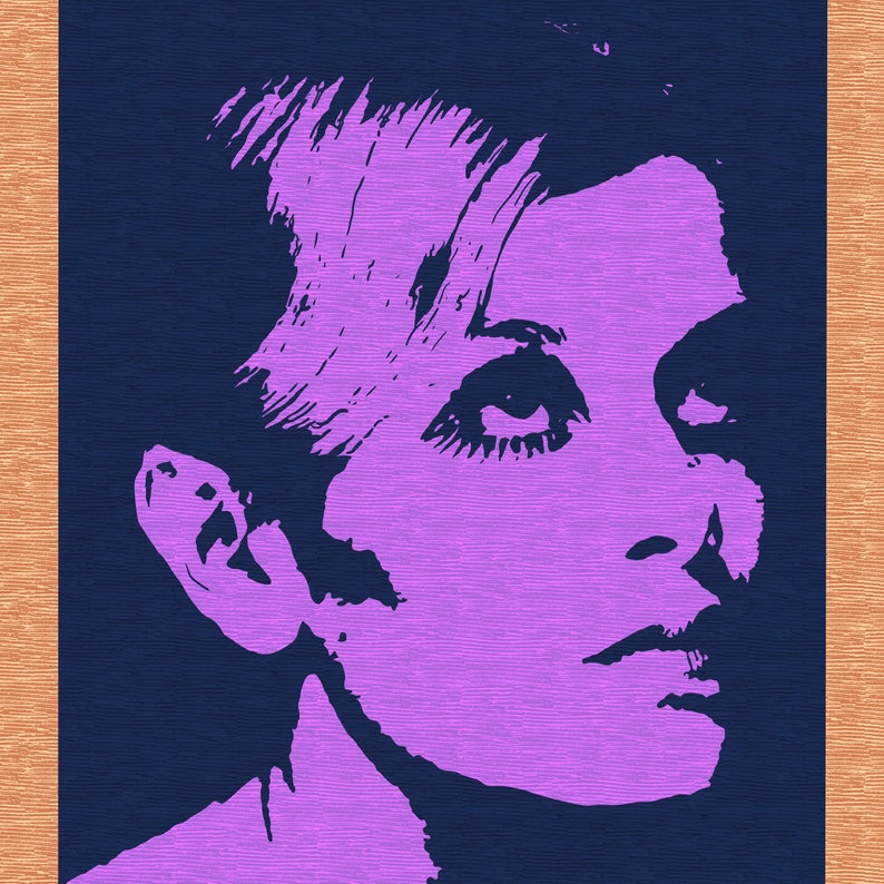 Pop Art, MOD, Contemporary Art Original Artwork, Portrait Art, Twiggy ...