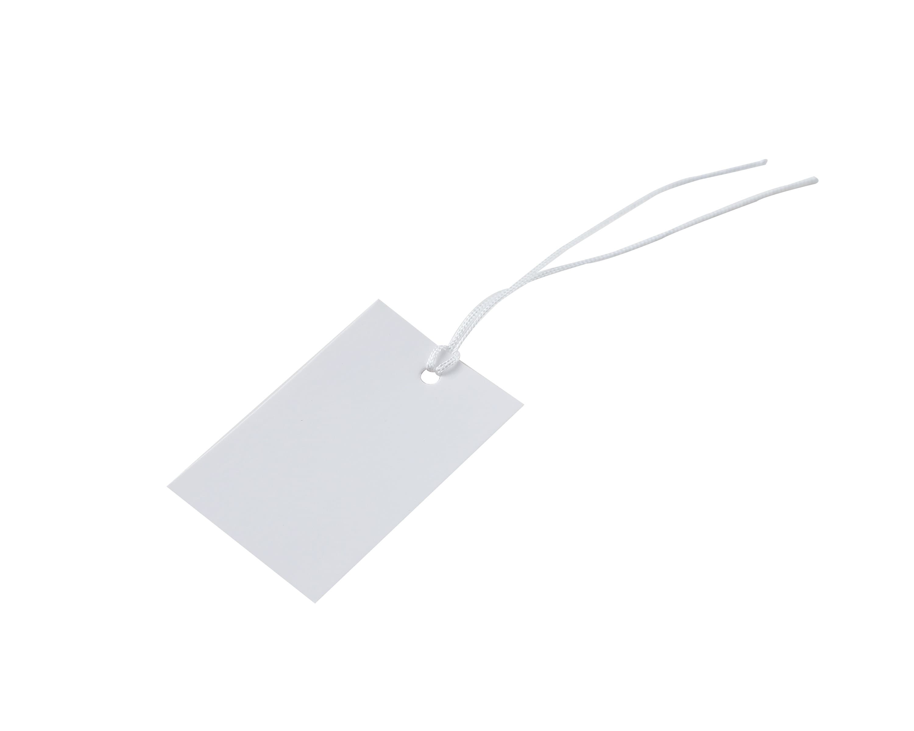 White Stringed Card Clothing Tags 60mm X 40mm pack of 100 - Etsy UK
