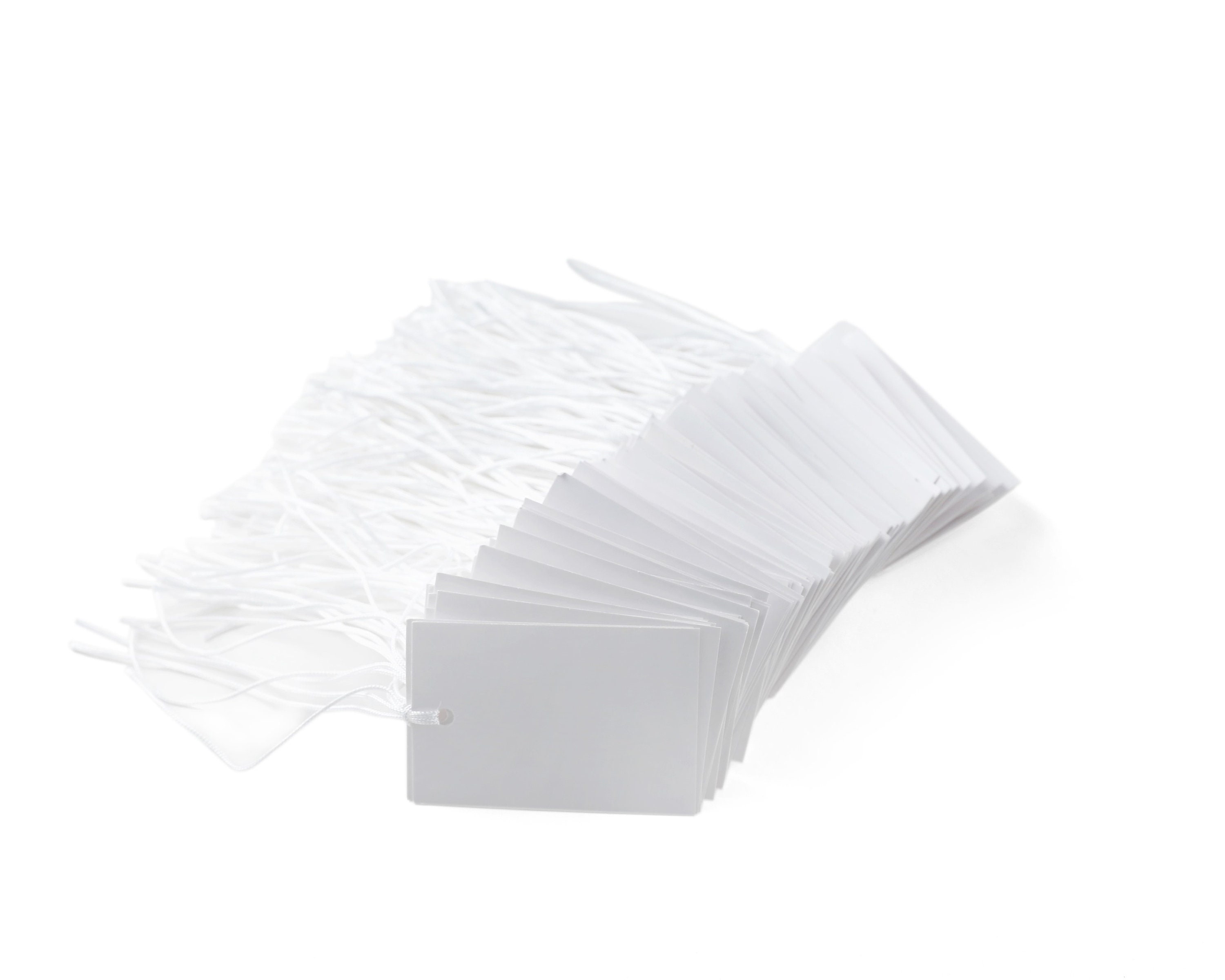 White Stringed Card Clothing Tags 60mm X 40mm pack of 100 - Etsy UK