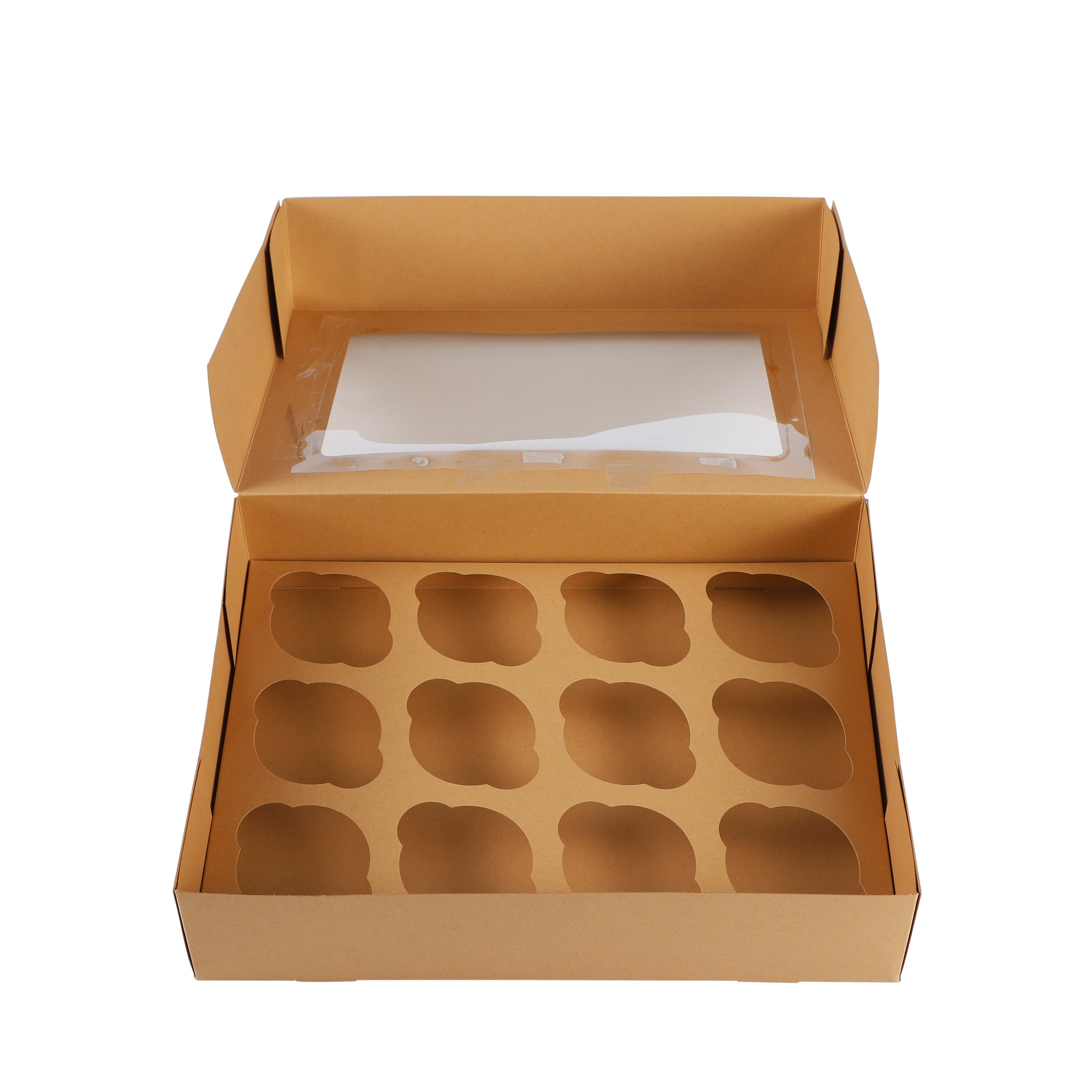 Cupcake Boxes Kraft Brown Holds 12 Single Fairy Cake With - Etsy UK