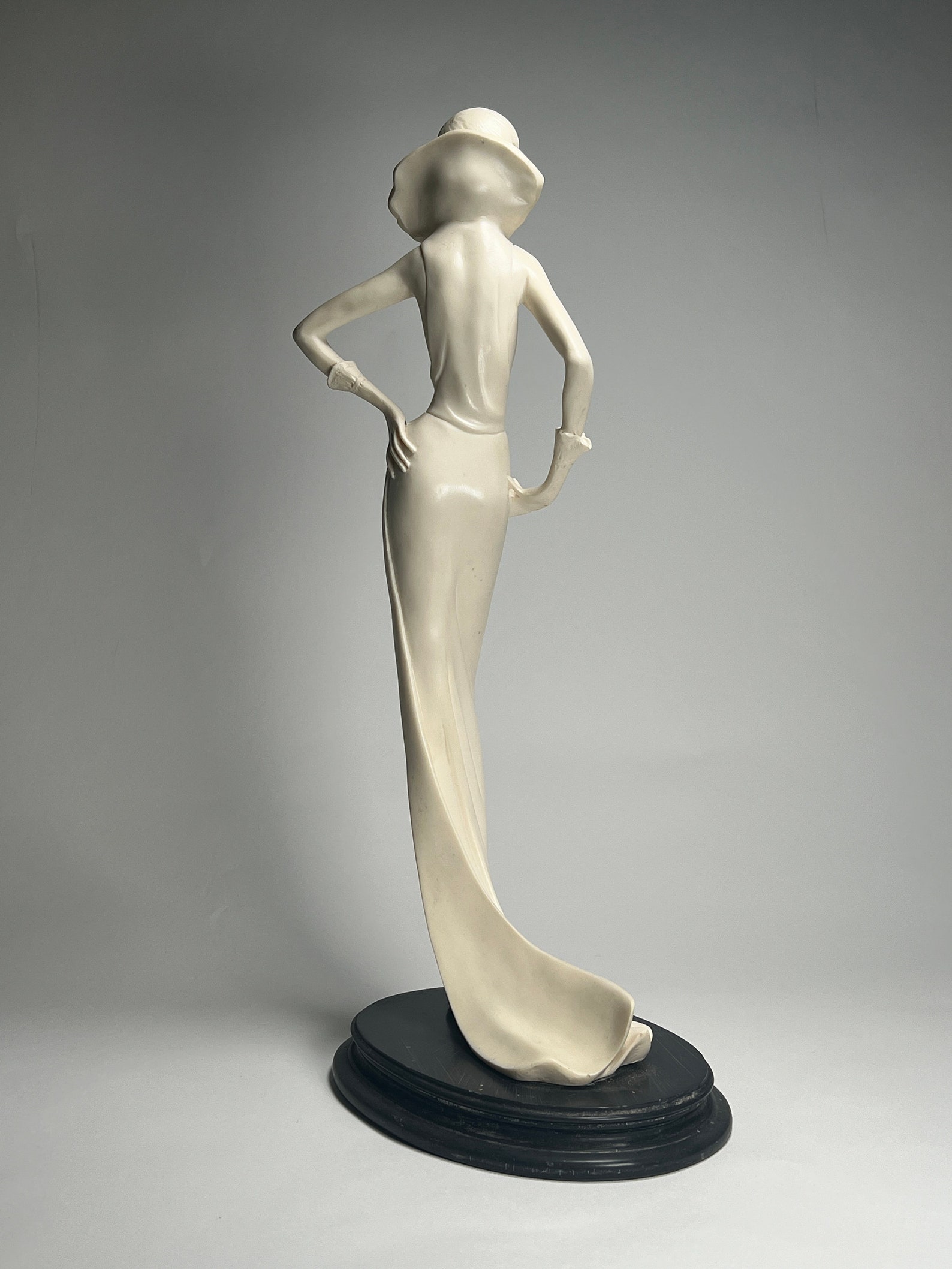 A Santini Dancing Woman Figurine Art Deco Marble Resin - Etsy