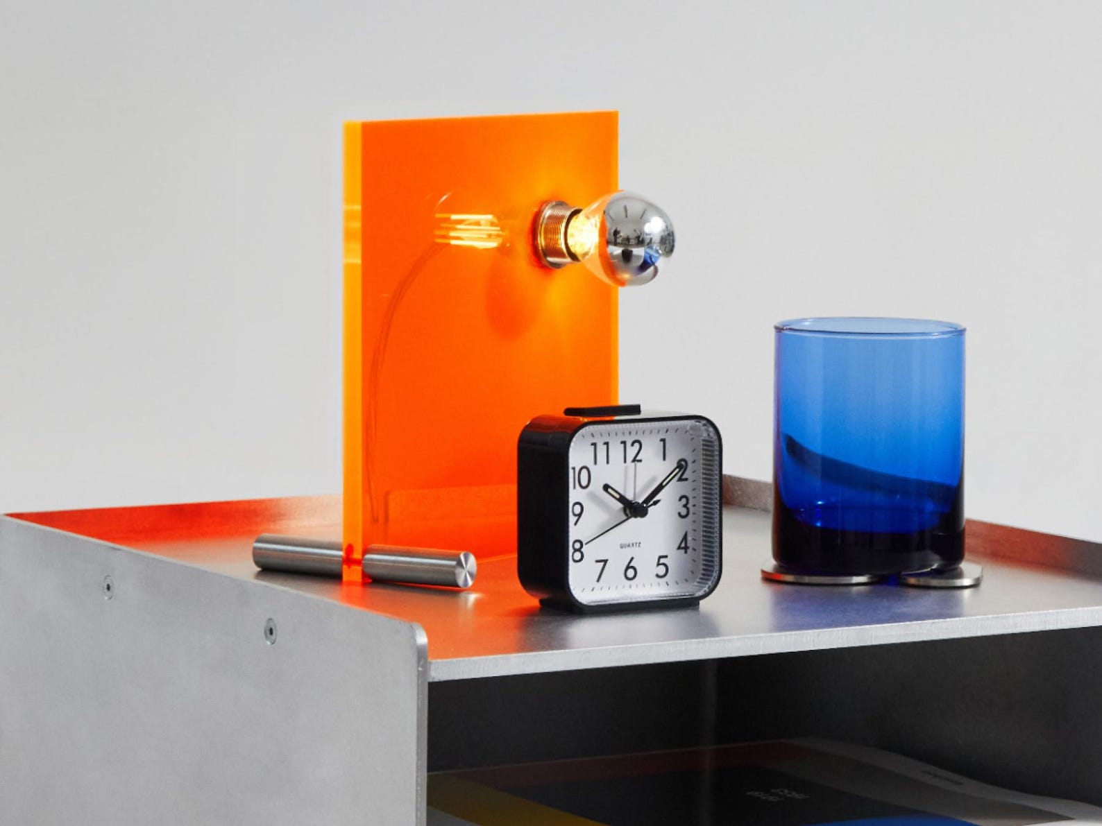 Sedgley Minimalist Lamp | Perspex Plexiglass | Neon Orange | Designed ...