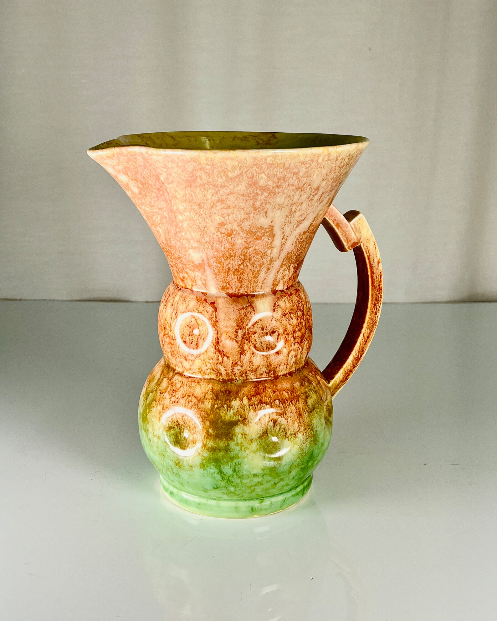 Sylvac 427 Art Deco Large Jug Pastel Pink & Green 1930s - Etsy