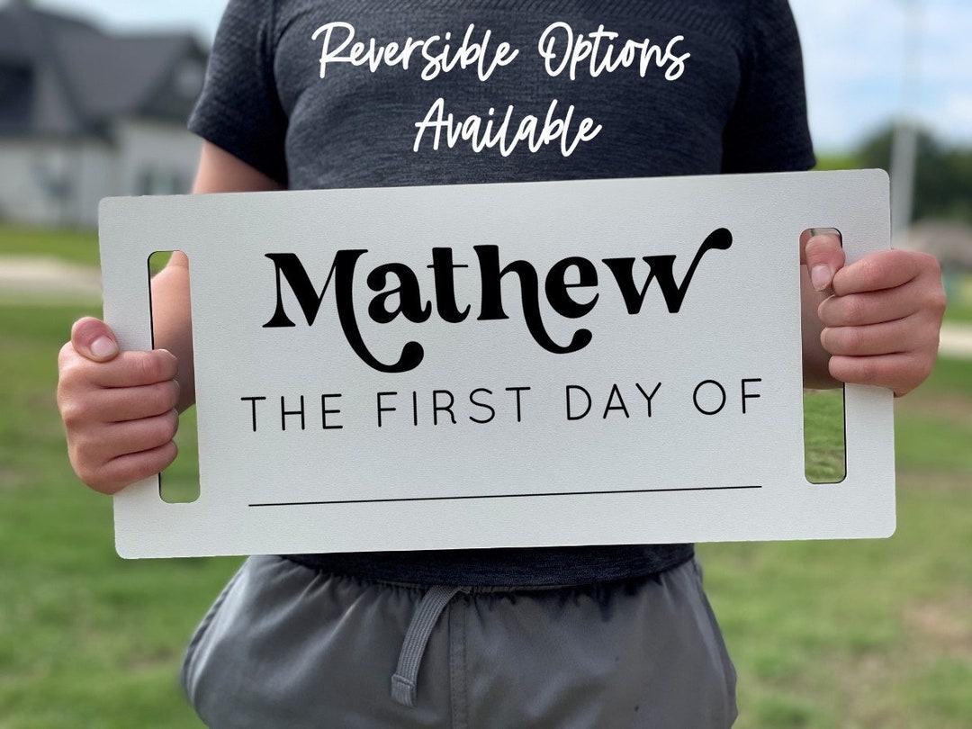 First Day of School All About Me Sign - Etsy