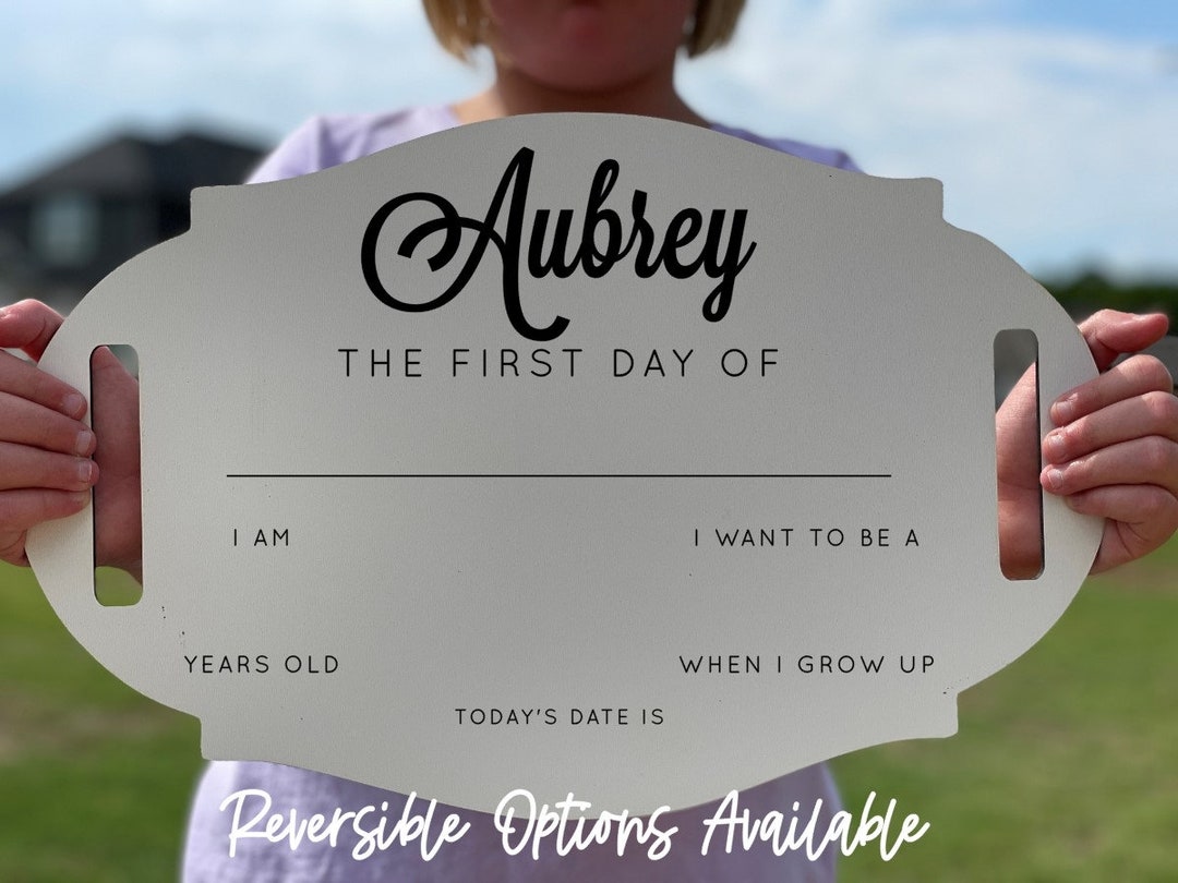 First Day of School All About Me Sign - Etsy