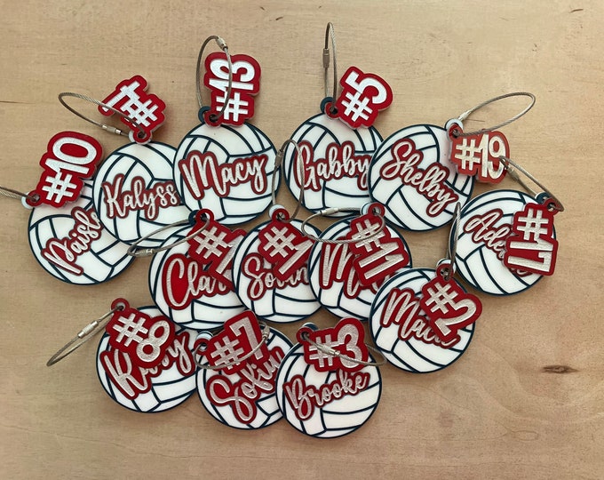 Volleyball Bag Tags - Etsy