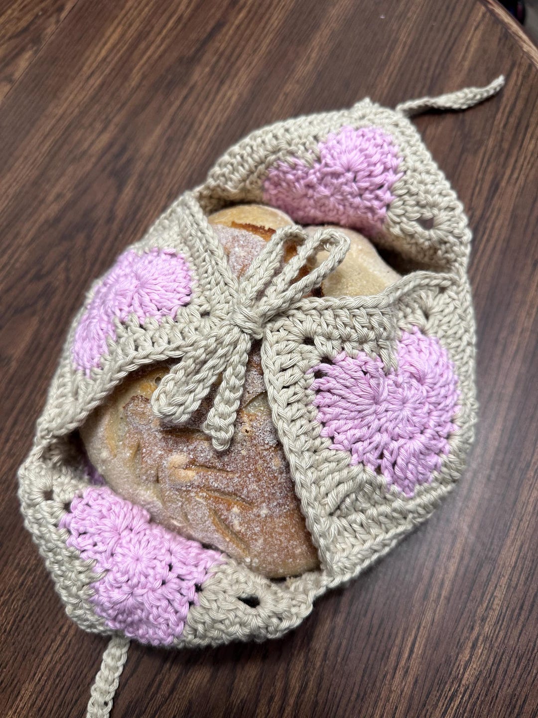 Heart Sourdough Wrap - Crochet Pattern - English PDF Pattern - Etsy