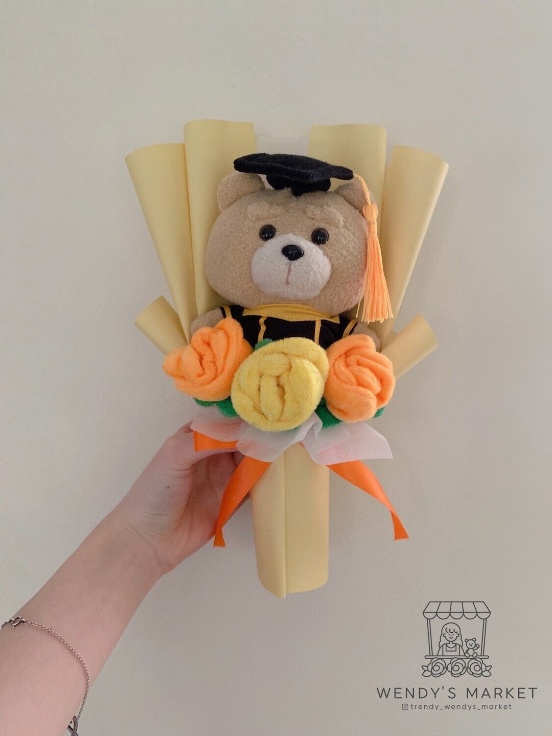 Small Graduation Plush Toy Bouquet Ted, Rico Graduation Gift - Etsy