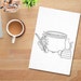 Cute Cauldron Coloring Page for Kids, Witch Coloring Page for Adults ...