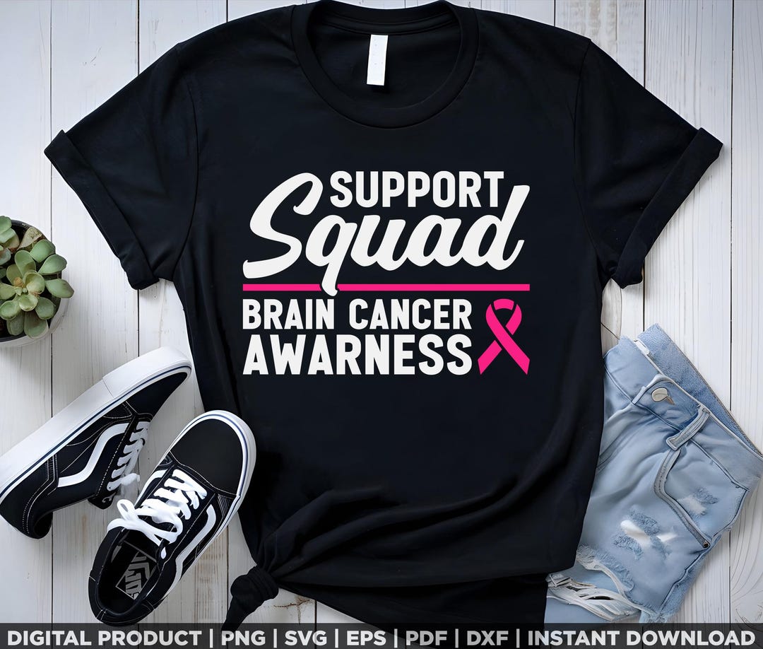 Support Squad Brain Tumor Support Brain Cancer Awareness Png, Support ...