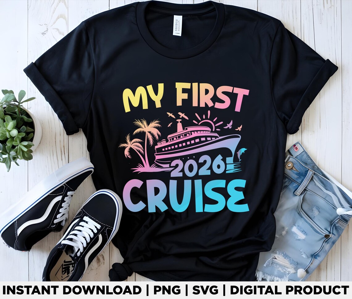 My First Cruise 2026 Svg Png, Baby First Cruise Design, Family Vacation ...