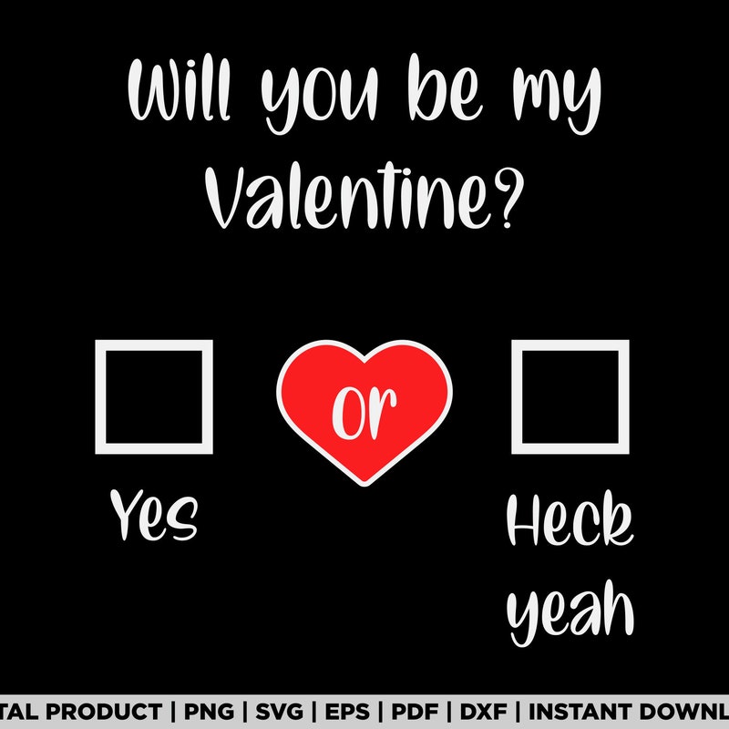 Check Yes or No Valentine Card - Etsy