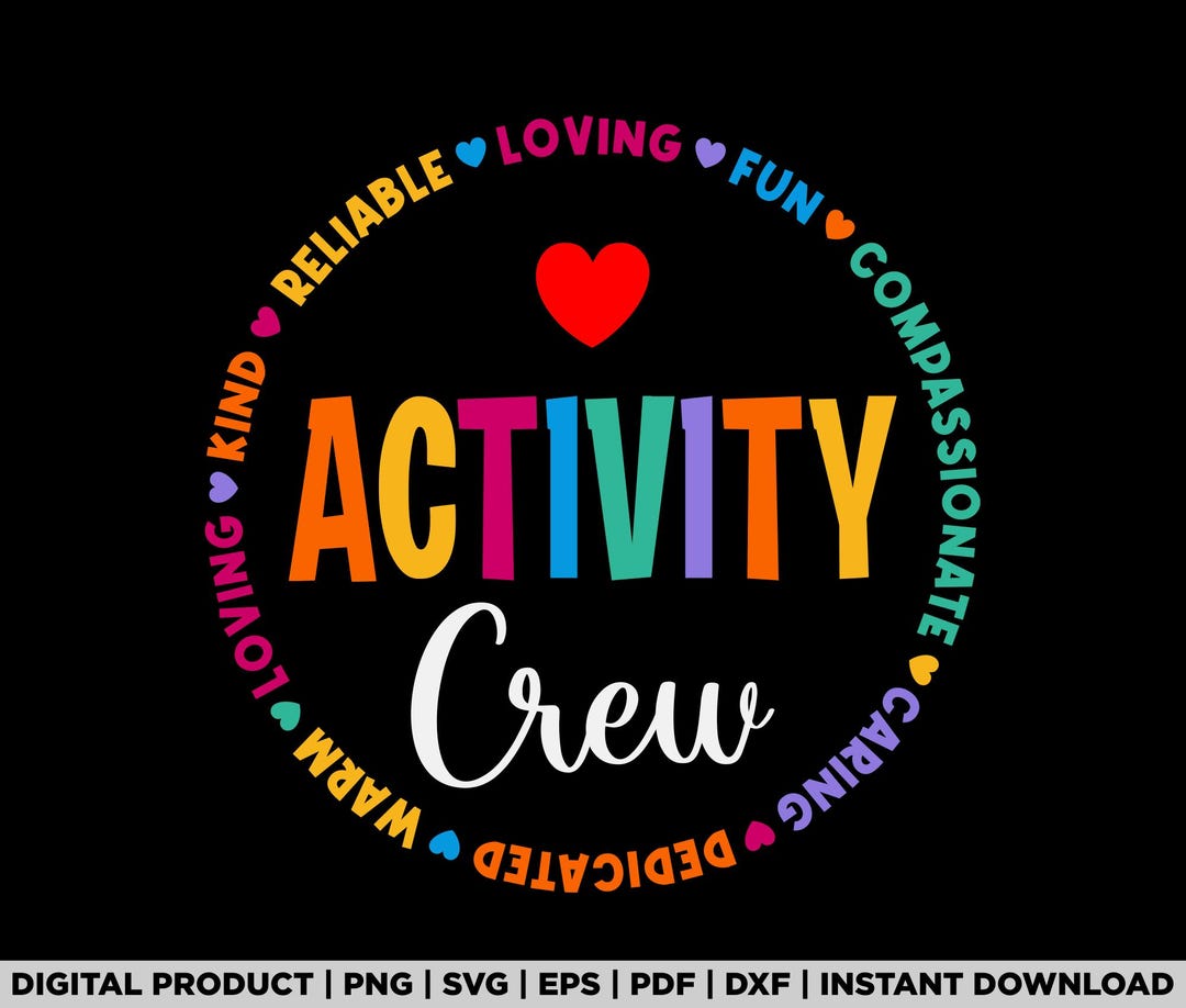 Activity Crew Assistant Team Squad Professionals Week Director Svg, Png ...