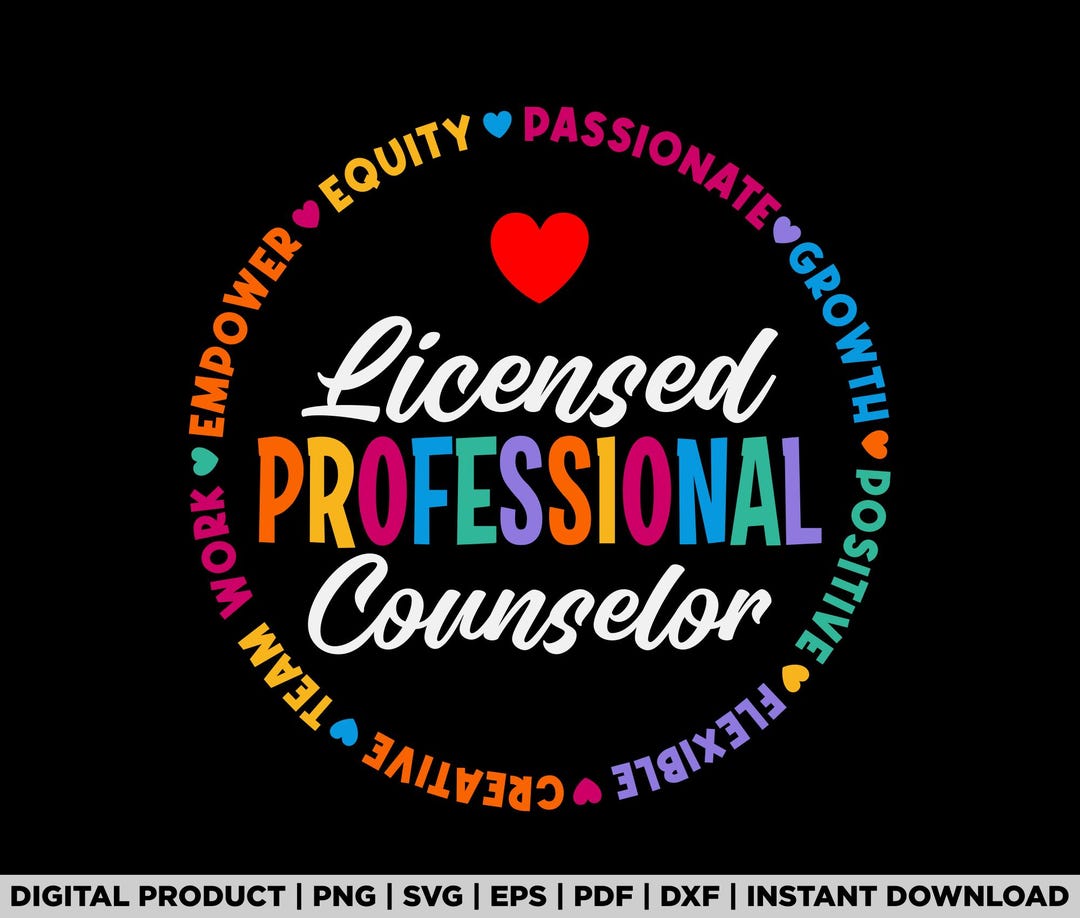 LPC Licensed Professional Counselor School Counseling Office Svg, Png ...