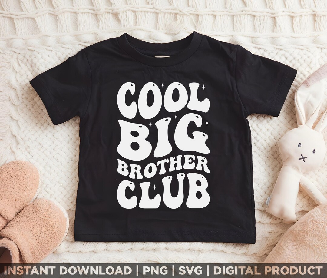 Cool Big Brother SVG, Big Bro PNG, Promoted to Big Brother, Baby ...