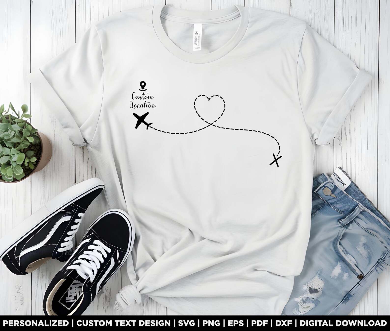 Flight to Custom Destination Svg Png, Personalized Travel Shirt Design ...