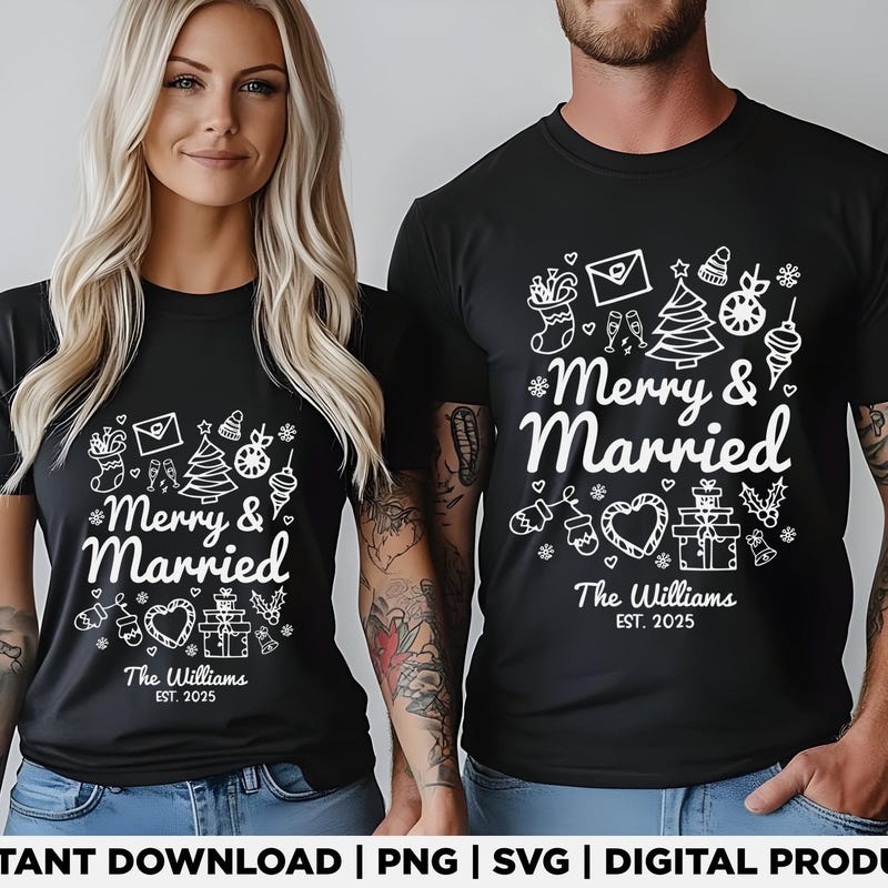 Merry Married Shirts - Etsy