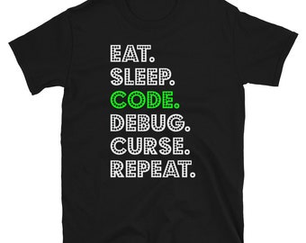 Eat Sleep Code Shirt - Etsy