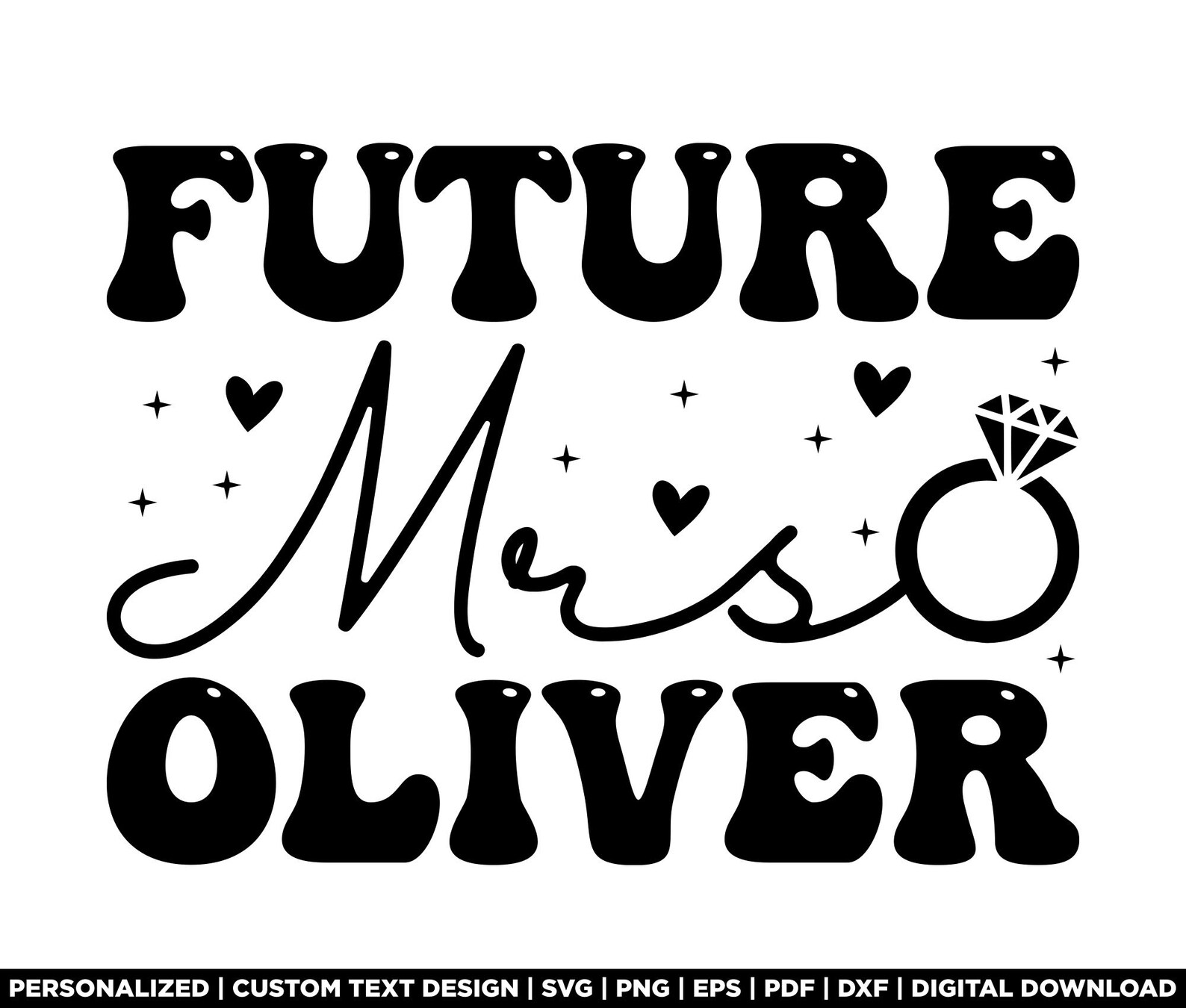 Custom Future Mrs Front Back Svg Png, in My Engagement Era Svg ...