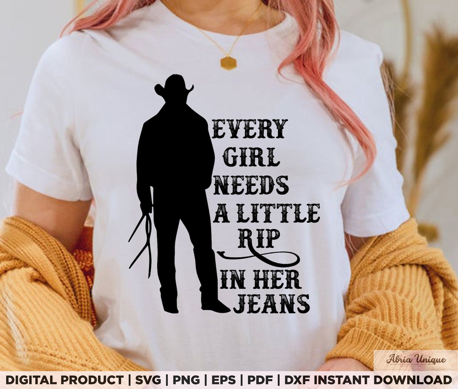Every Girl Needs A Little Rip In Her Jeans Png Svg Eps Pdf Etsy