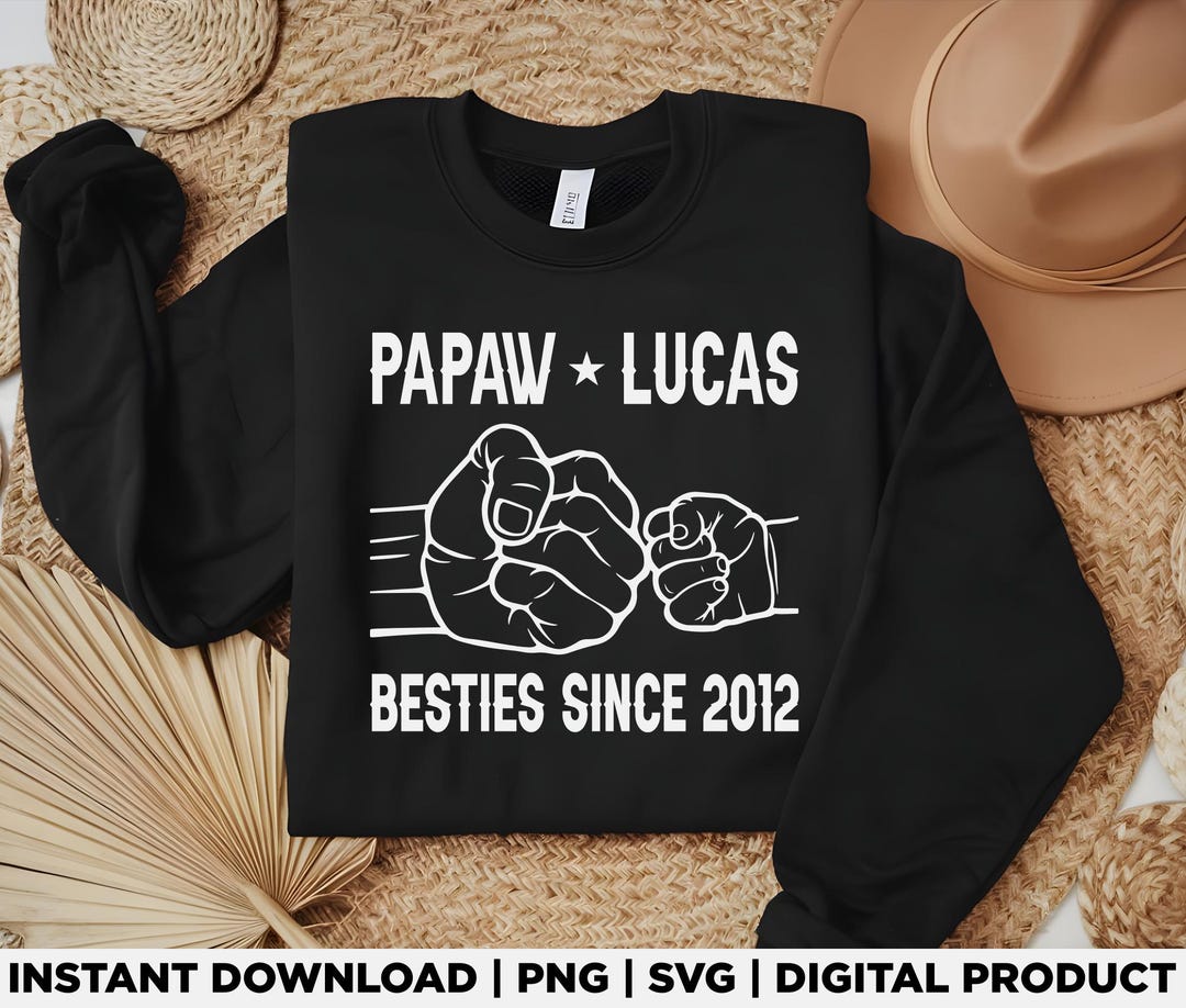 Personalized Papaw Svg Png, Custom Kids Grandkids Names Design, New ...