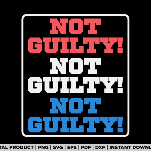 Trump Innocent Png - Etsy