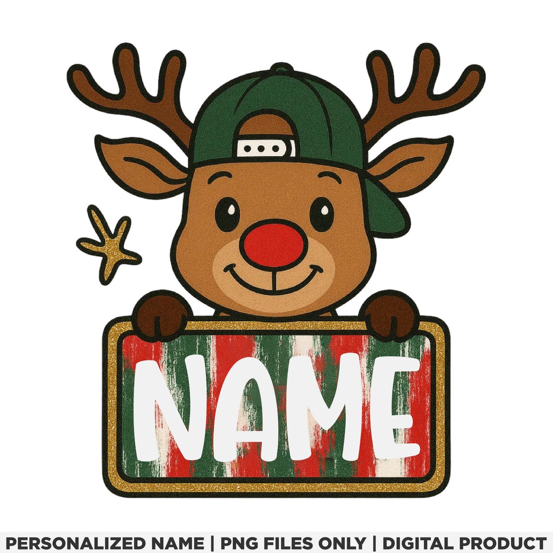 Custom Reindeer Baby Boy Christmas PNG, Toddler Boy Christmas Outfit ...
