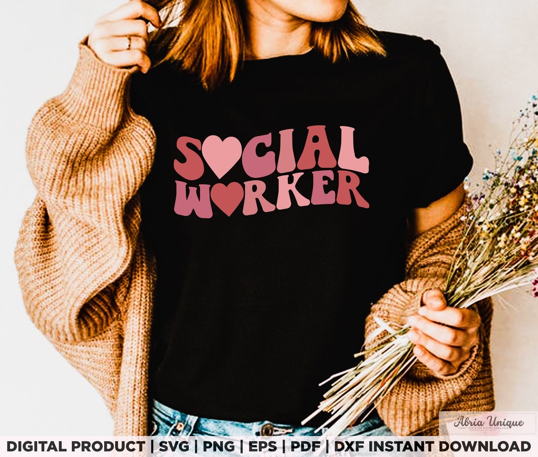 Social Worker Valentine, Pink Social Worker, Valentine's Day, Svg, Png ...