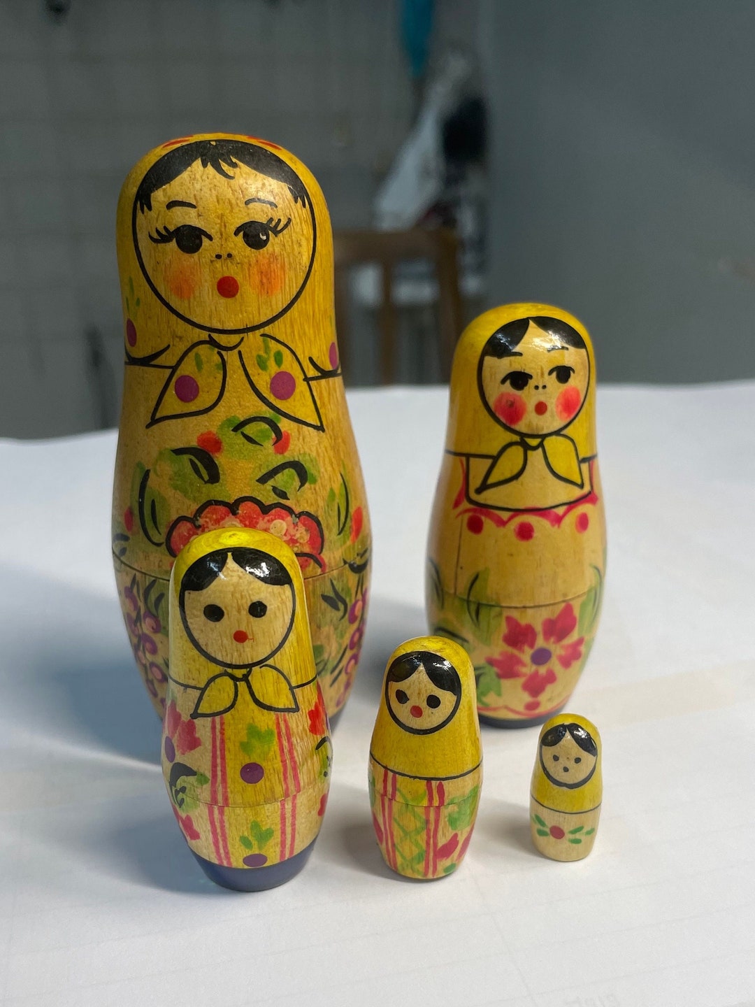 Vintage Nesting Dolls Matryoshka Made in the USSR Soviet Era 1960s - Etsy