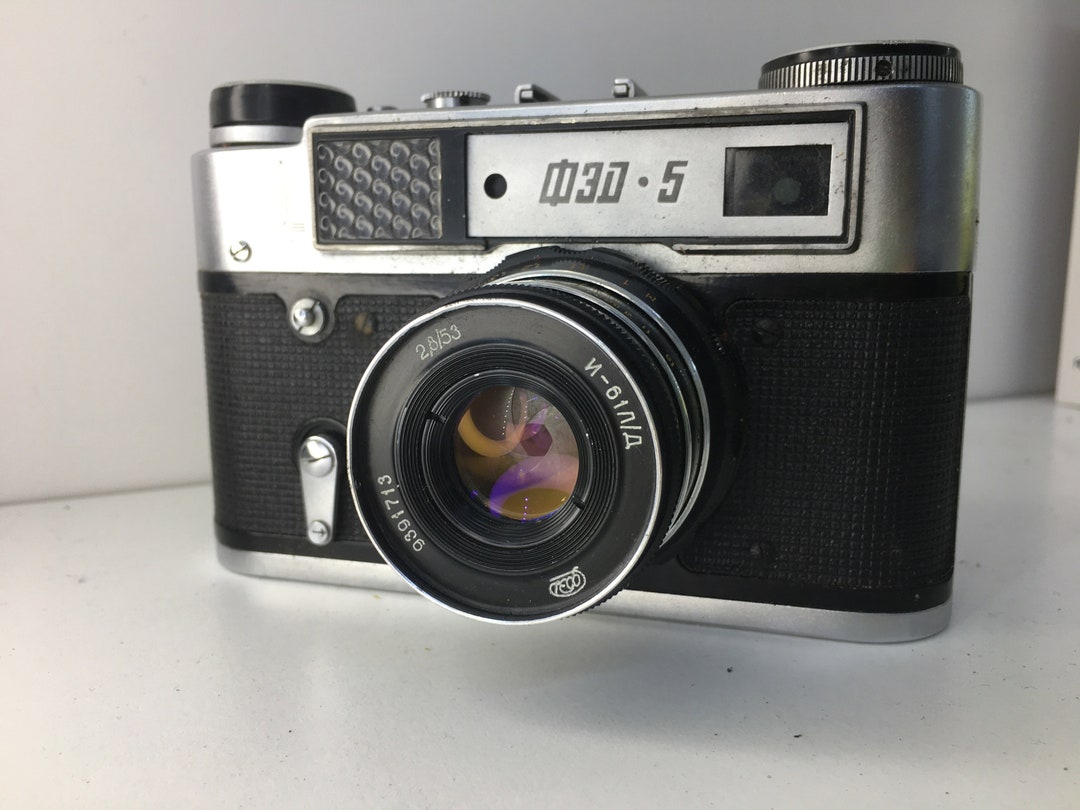 Soviet Camera Fed 5, Lens Industar I-61 L/d 2.8/53 With Leather Case USSR - Etsy