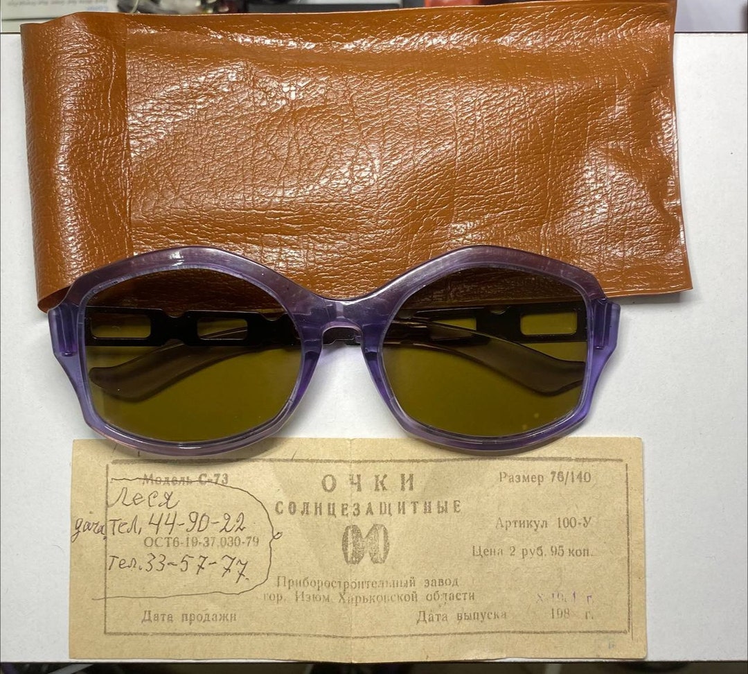 Vintage Retro USSR Soviet Retro Accessories Sunglasses, 1981 Eyewear in ...