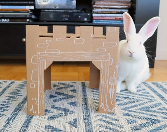 Wooden Rabbit Castle - Etsy