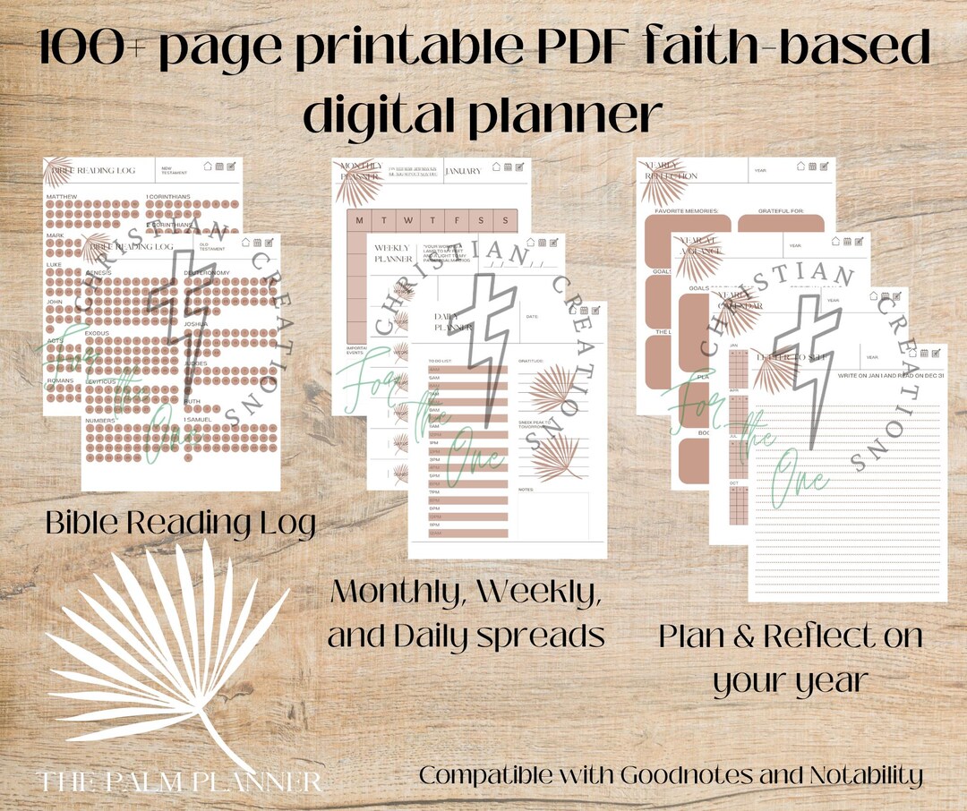The Palm Planner in Lagoon Digital Planner for Good Notes and ...