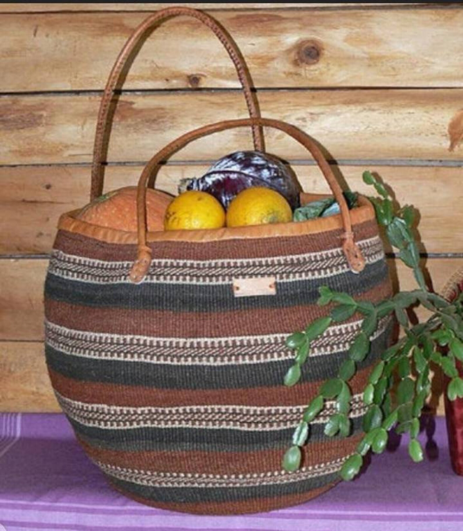 Baobab Sisal Bag, Woven Basket, Farmers Market Bag, African Shopper Bag ...