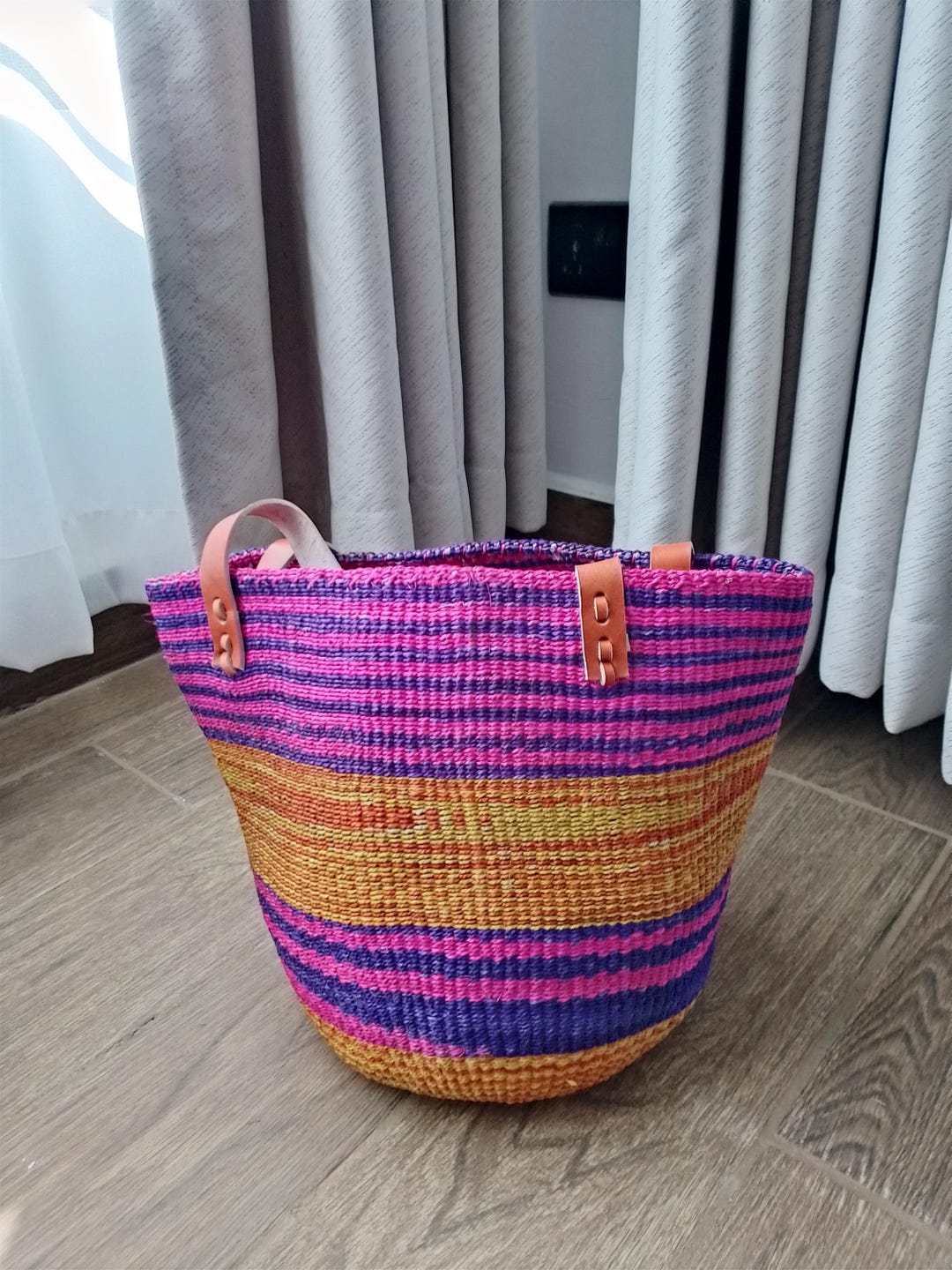 Handwoven Kiondo Hobo Bag, Multicolored Kiondo Handbag, Colourful Woven ...