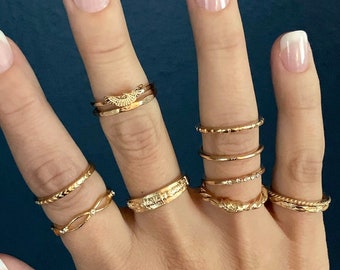 Knuckle Gold Ring | Etsy