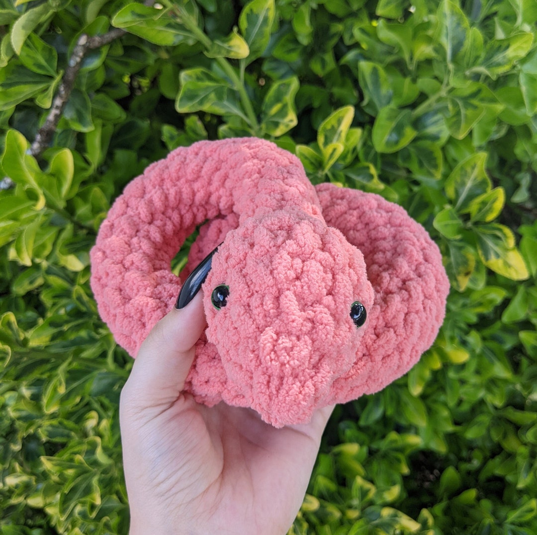 Mini Snuggle Snake Plushie Handmade Crochet Amigurumi - Etsy